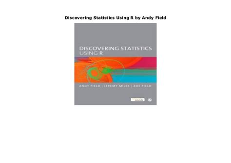 Discovering Statistics Using R By Andy Field