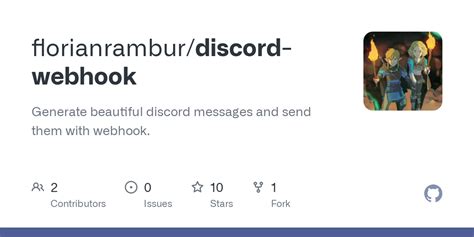 Github Florianramburdiscord Webhook Generate Beautiful Discord