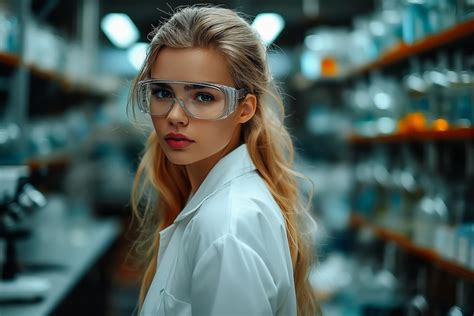 Young Female Uses Artificial Intelligence In System Control Monitoring Center Premium Ai