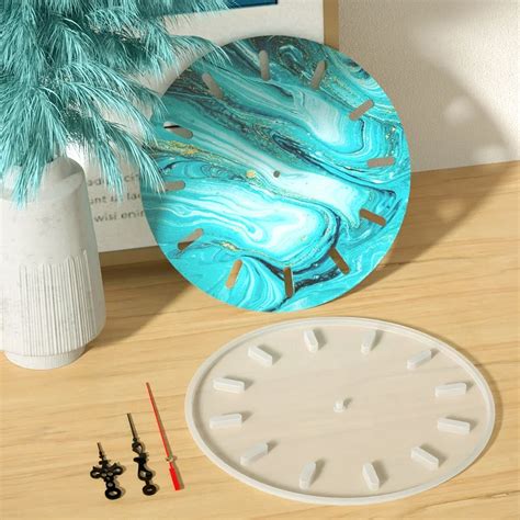 Molde De Silicona Para Reloj Colgante De Pared Juego De Manualidades