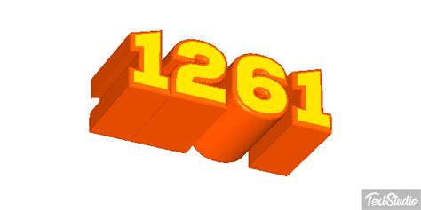 1261 Number Animated  Logo Designs