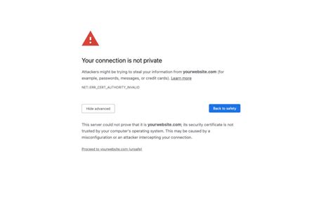 how to fix the “net err cert authority invalid” error siteground kb