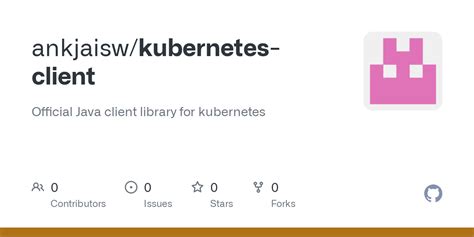 Github Ankjaiswkubernetes Client Official Java Client Library For Kubernetes