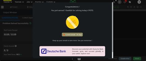 Day 26 Of The Geekstreak2024 Potd Challenge On Geeksforgeeks Sapna