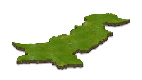 3D Map Illustration Of Pakistan 12375198 PNG