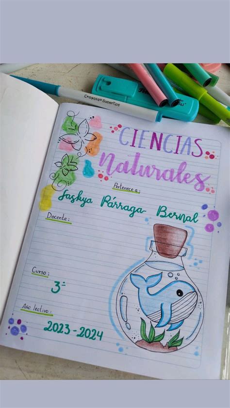 Portada Para Cuaderno De Ciencias Naturales Portadas De Cuade Eroppa
