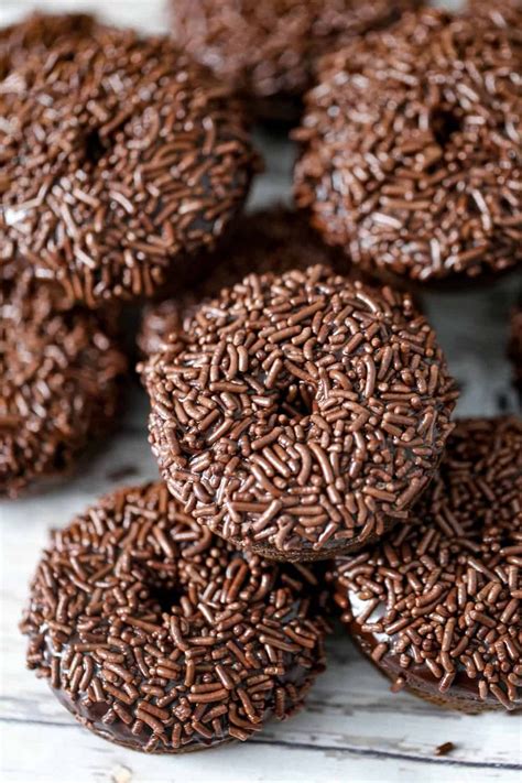 Chocolate Sprinkle Donuts Recipe Chewy Sugar Cookies Cake Donuts Sprinkle Donut