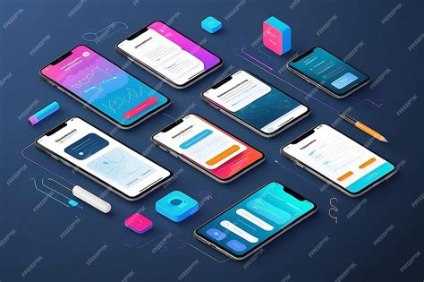 Premium Photo Toolkituiux Scene Creator Mobile Application Design Smartphone Mockup
