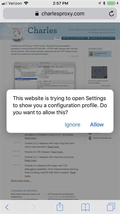 how to use charles proxy to view the data your mobile apps send