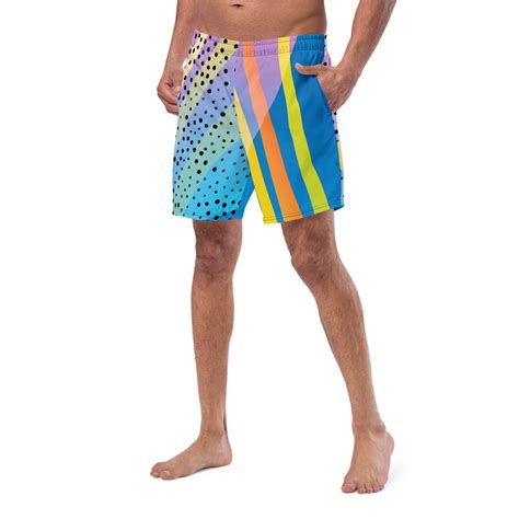 Mens Swim Trunks Urban Chic Style Cool Trunks Cool Etsy