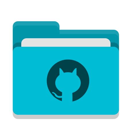 Folder Cyan Github Files And Folders Icons