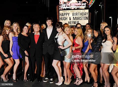Hugh Hefner Celebrates 85th Birthday At The Palms In Las Vegas Photos