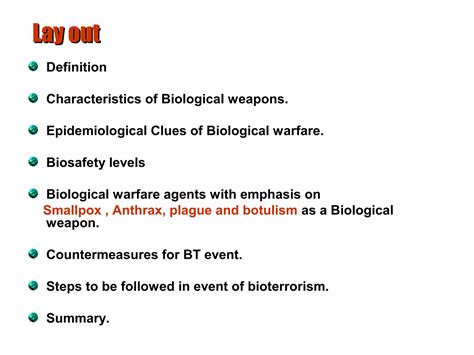 Bioterrorism Ppt