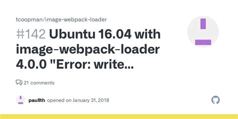 Ubuntu With Image Webpack Loader Error Write Epipe Issue Tcoopman Image