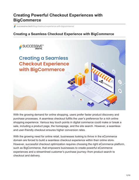 Ppt Creating A Seamless Checkout Experience With Bigcommerce Powerpoint Presentation Id12809359