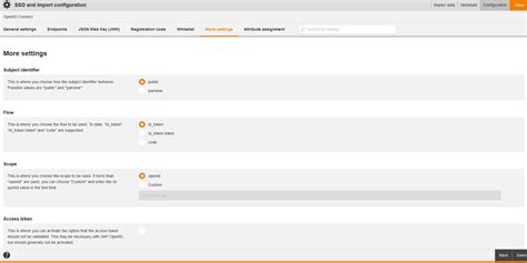 Sso And Import Configuration Avendoo® Online Hilfe