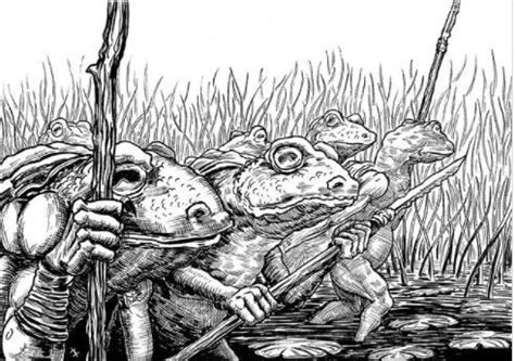 Dungeons And Dragons Character Illustration Dnd Bullywug Art