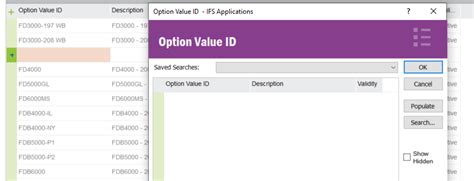 Option Values For Part Config Revision Ifs Community