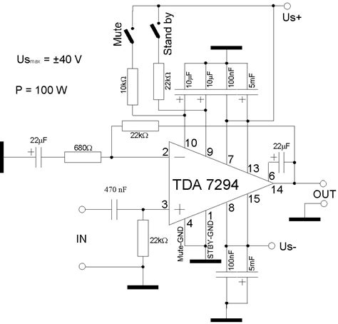 Tda7294 Power Amplifier Datasheet Pinout Features Applications Images