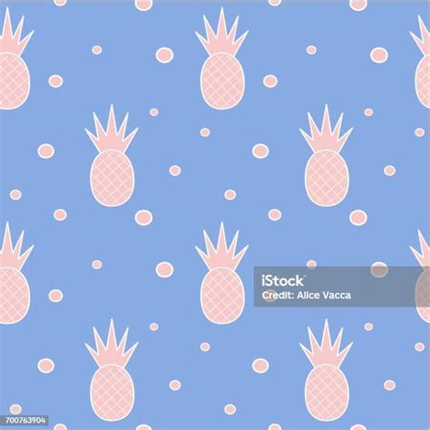 파인애플 로즈 석 영 전자 세레 원활한 벡터 패턴 배경 그림 과일에 대한 스톡 벡터 아트 및 기타 이미지 과일 귀여운