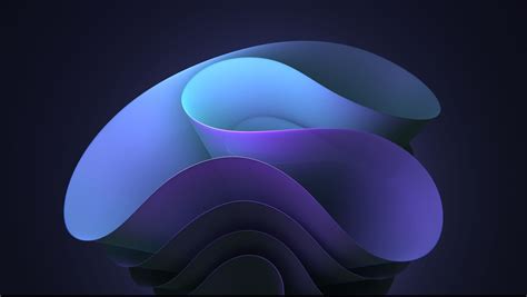 Abstract Blue And Purple Object Wallpaper