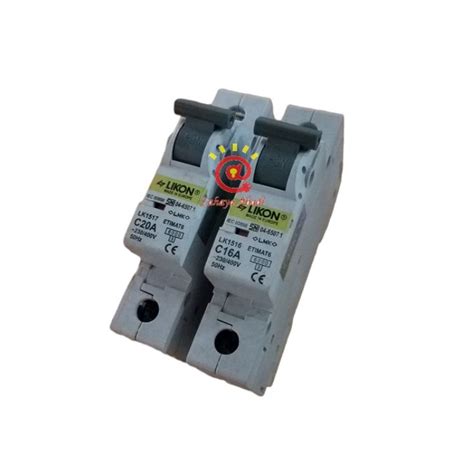 Jual Mcb Likon 1 Phase 16a 20a Mcb 16a Mcb 20a Likon 1 Phase Shopee