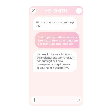 Chatbot Window Dark Mode Stock Vector Illustration Of Customer
