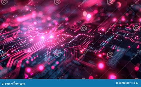 Digital Matrix Futuristic High Tech Background With Binary Code Stock Illustration