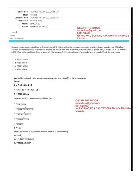 ecs1601 assessement 3 expected questions and answers