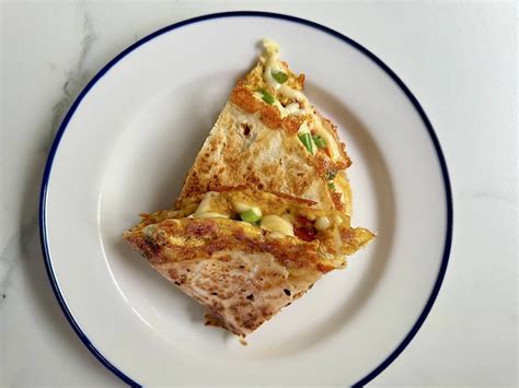 Egg Tomato And Bacon Tortilla Breakfast Wrap Wholesome By Sarah