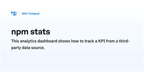 Npm Stats Mui Toolpad