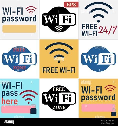 The Wi Fi Signal Icons Modern Set Internet Icons Stock Vector Image Art Alamy