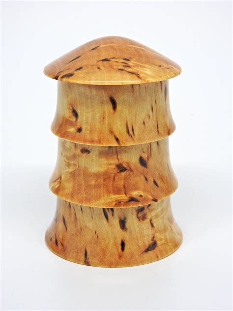 Masur Birch Pagoda Box American Association Of Woodturners