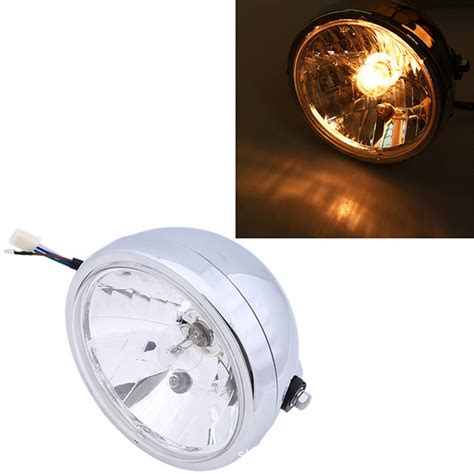 Cg125 Modified Retro Headlight Gn125 Retro Black Shell Round Headlight