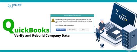 how do i verify and rebuild company data in quickbooks desktop easily