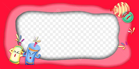 새해 일러스트 종이 컷 테두리 그림 붉은 커팅 국경 아름 다운 컷된 옐로우 불꽃 놀이 폭죽 종이 아름 다운 종이 커트 국경 새해 종이 컷 테두리 그림 Png 일러스트