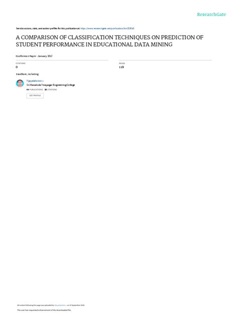 A Comparison Of Classification Techniques On Prediction Of Student