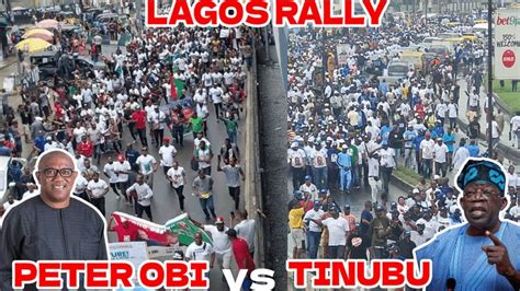 Peter Obis Lagos Rally Vs Tinubus Lagos Rally Politics Nigeria