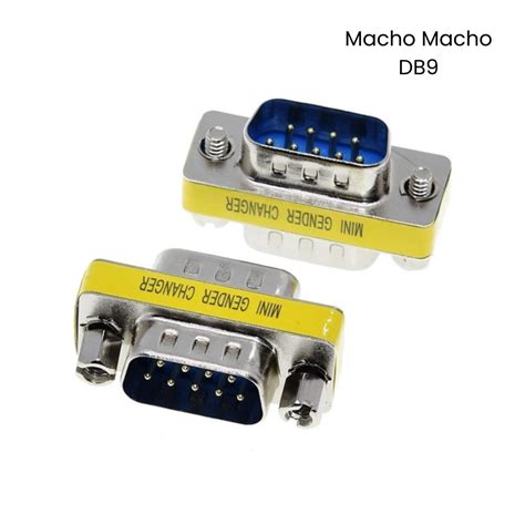 Conector Db9 Macho Macho Rs232 9 Pines Adaptador Serial