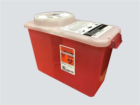 Sharps Container Tabletop Red Clear A 1 Medical Integration