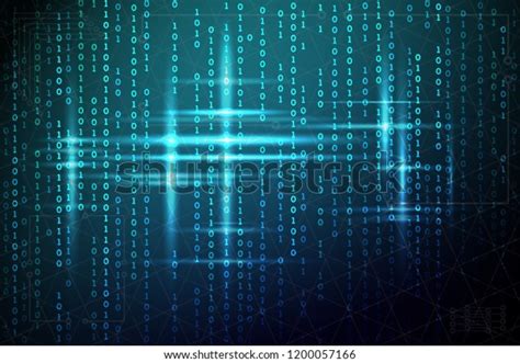 Abstract Matrix Background Vector Illustration Binary Stock Vector Royalty Free 1200057166