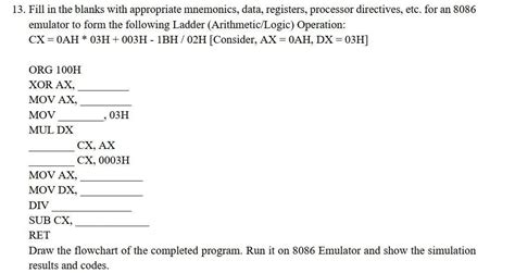 [solved] 13 Fill In The Blanks With Appropriate Mnemonic