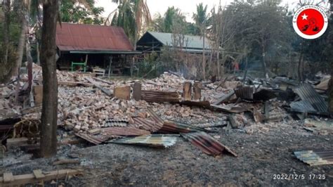 ကန့်ဘလူ၊ ပင့်သာရွာကို စစ်တပ်က ဖျက်ဆီး မီးရှို့မှု နေအိမ် ၂၄ လုံးပြာကျ၊ စစ်ကြောင်းများစွာ ထိုးစစ