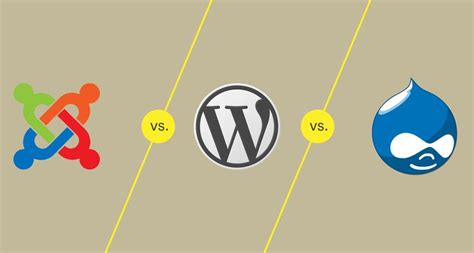 Joomla Vs WordPress Vs Drupal