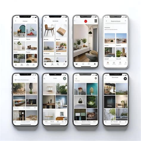A Modern Mobile App Design With A Clean Minimalist Interface Perfect For Showcasing Photo