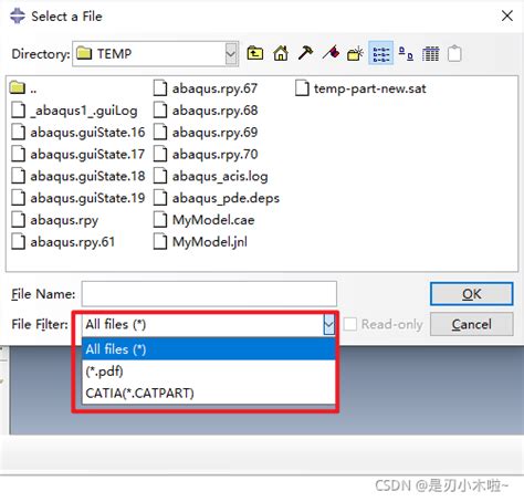 Abaqus Gui程序开发之常用控件使用方法六文件选择控件中文件类型的设置abaqus Rsg Csdn博客
