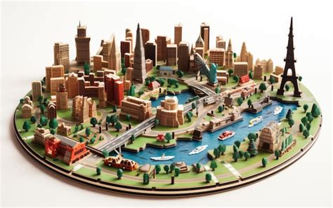Premium Photo Geography And Landmark Exploration Ideal City Model