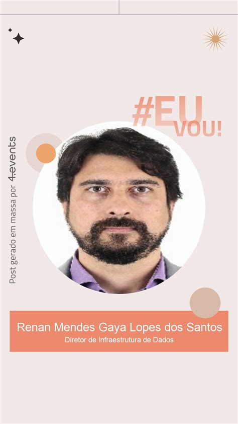Palestrante Renan Mendes Gaya Lopes Dos Santos
