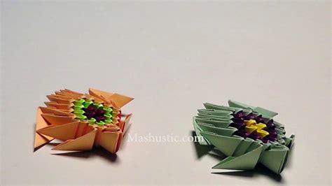 How To Make 3d Origami Turtle Modular Origami Youtube
