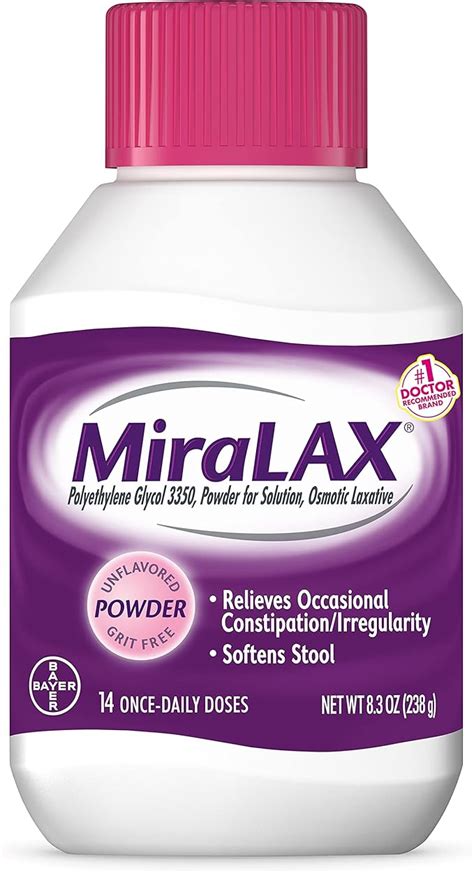 Miralax Laxative Powder 83 Ounces 14 Doses Mx Salud Y
